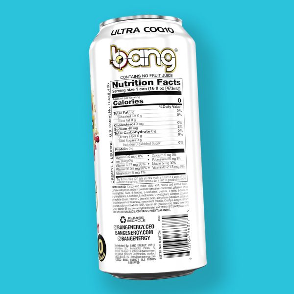 Bang Energy Ingredients [What's In It?] | Drinky Winks