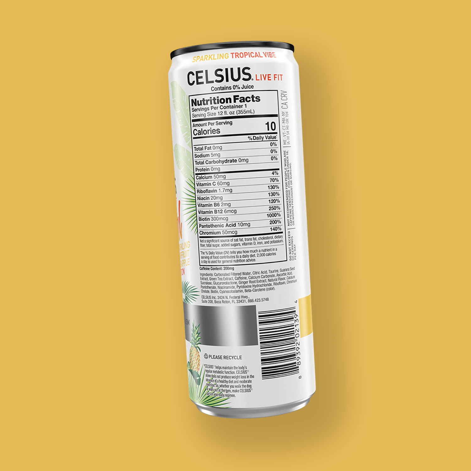 Celsius Energy Ingredients [What's In It?] | Drinky Winks